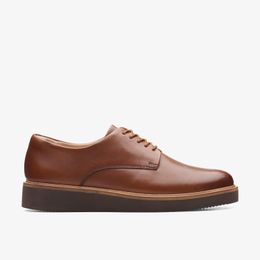 Clarks Glickly Derby Dunkelbraune Leder Schuhe