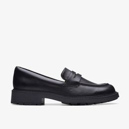 Clarks Orinoco2 Penny Black Leder Schuhe