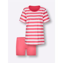 Comtessa sheego Gro&szlig;e Gr&ouml;&szlig;en Shorty, koralle-ecru-gestreift, Gr&ouml;&szlig;e 48/50 - Damen