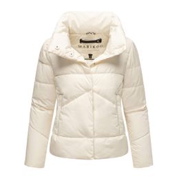 Marikoo kurze Damen Steppjacke mit Kragen & Druckkn&ouml;pfen &ndash; Jalliaa