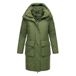 Marikoo Damen Winterjacke mit Magnetverschluss & Kapuze &ndash; Nanami