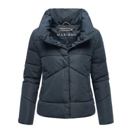 Marikoo kurze Damen Steppjacke mit Kragen & Druckkn&ouml;pfen &ndash; Jalliaa