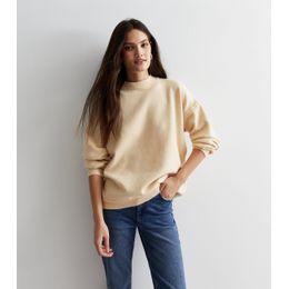 Feinstrick-Pullover Creme