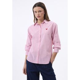 Hemd Oversize Hemd Langarm Gestreift