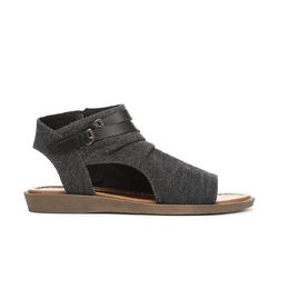 Blowfish Malibu Damen-Sandalen mit Riemchen und niedrigem Keilabsatz, Anthrazit, Denver