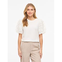 Vila Bluse "Vionesca" in Wei&szlig; - 54% | Gr&ouml;&szlig;e S | Damen-blusen