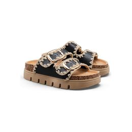 C'M Pantoletten in Schwarz - 65% | Gr&ouml;&szlig;e 38 | Damen-pantoletten