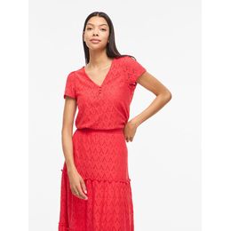 Vila Bluse "Viamalina" in Rot - 54% | Gr&ouml;&szlig;e XS | Damen-blusen