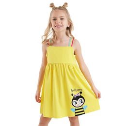 Denokids Kleid "Bee Happy" in Gelb - 67% | Gr&ouml;&szlig;e 98 | Kinderkleider