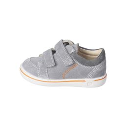 Pepino Leder-Sneakers "Timmi" in Grau/ Orange - 57% | Gr&ouml;&szlig;e 25 | Kindersneakers