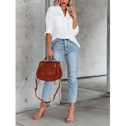 LA Angels Bluse in Wei&szlig; - 53% | Gr&ouml;&szlig;e L | Damen-blusen