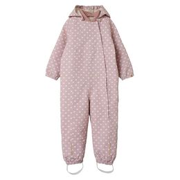 Lil Atelier Regenoverall "Flamint" in Rosa - 65% | Gr&ouml;&szlig;e 122/128 | Kinder-outdoor-jacken