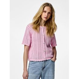 Pieces Strickbluse "Pcnuka" in Rosa - 47% | Gr&ouml;&szlig;e L | Damen-blusen