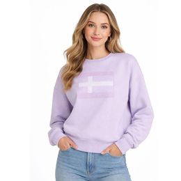 Geographical Norway Sweatshirt "Gigi" in Lila - 71% | Gr&ouml;&szlig;e XXL | Damen-sweatshirts-jacken