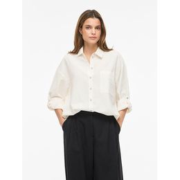 Vila Bluse "Viprisilla" in Wei&szlig; - 52% | Gr&ouml;&szlig;e 44 | Damen-blusen