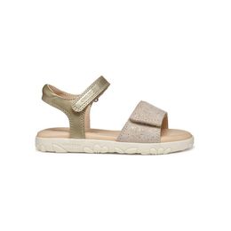 Geox Leder-Sandalen "Haiti" in Beige/ Gold - 38% | Gr&ouml;&szlig;e 31 | Kindersandalen