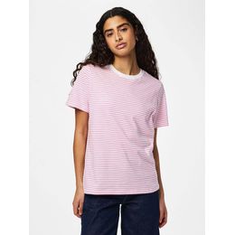 Pieces Shirt "Pcria" in Wei&szlig;/ Pink - 29% | Gr&ouml;&szlig;e S | Damen-tops