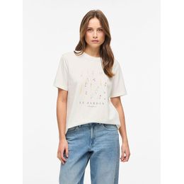 Vila Shirt "Visybil Garden" in Wei&szlig; - 45% | Gr&ouml;&szlig;e XL | Damen-tops