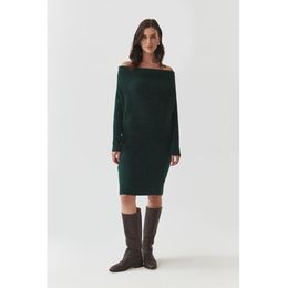 TATUUM Strickkleid in Dunkelgr&uuml;n - 68% | Gr&ouml;&szlig;e XL | Damen-kleider