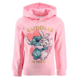 Lilo and Stitch Lilo & Stitch Hoodie "Lilo & Stitch" in Rosa - 75% | Gr&ouml;&szlig;e 98 | Kinder-sweatshirts-jacken