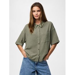 Pieces Bluse "Pcvinsty" in Khaki - 60% | Gr&ouml;&szlig;e XS | Damen-blusen