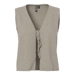 Pieces Weste "Pcbree" in Taupe - 56% | Gr&ouml;&szlig;e XS | Damenjacken