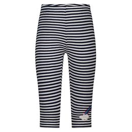 SALT & PEPPER Salt and Pepper Capri-Leggings in Dunkelblau/ Wei&szlig; - 24% | Gr&ouml;&szlig;e 128 | Kinderhosen