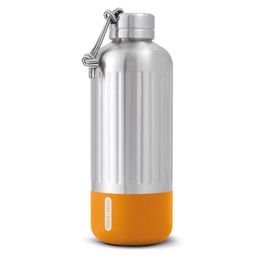Black+Blum Isolierflasche "Explorer" in Silber/ Orange - 850 ml - 14% | Damen-outdoor-ausruestung