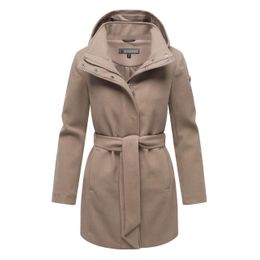 Marikoo Damen Mantel Katalinaa mit Tailleng&uuml;rtel