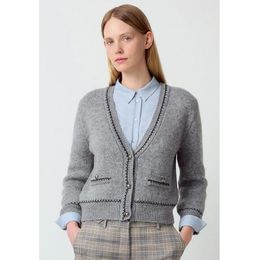 More & More More & More Cardigan in Grau - 72% | Gr&ouml;&szlig;e 44 | Damen-pullover-cardigans