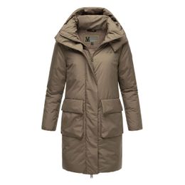 Marikoo Damen Winterjacke mit Magnetverschluss & Kapuze &ndash; Nanami
