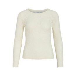 Vila Longsleeve "Vizirp" in Creme - 62% | Gr&ouml;&szlig;e XS | Damen-tops