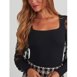 Milan Kiss Bluse in Schwarz - 60% | Gr&ouml;&szlig;e M | Damen-blusen