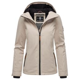 Marikoo Damen &Uuml;bergangsjacke leichte wind- und wasserabweisende Jacke mit Kapuze Bone