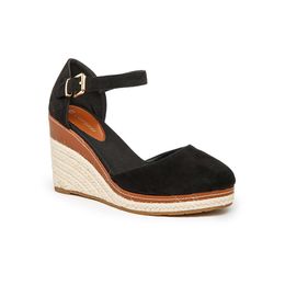 Foreverfolie Keilsandaletten in Schwarz - 58% | Gr&ouml;&szlig;e 37 | Damen-sandalen