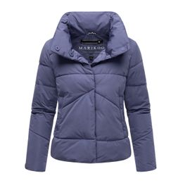 Marikoo kurze Damen Steppjacke mit Kragen & Druckkn&ouml;pfen &ndash; Jalliaa