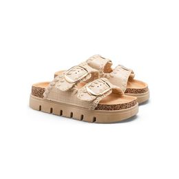 C'M Pantoletten in Beige - 62% | Gr&ouml;&szlig;e 39 | Damen-pantoletten