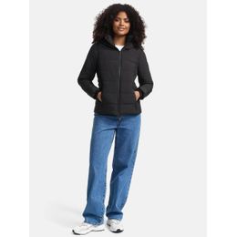 Marikoo kurze Damen Steppjacke mit Kapuze & Fleecefutter &ndash; Radaa