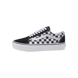 Vans Leder-Sneakers "Old Skool Platform" in Schwarz/ Wei&szlig; - 66% | Gr&ouml;&szlig;e 36,5 | Damen-sneakers