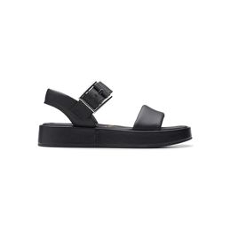 Clarks Leder-Sandalen "Alda Strap" in Schwarz - 54% | Gr&ouml;&szlig;e 37,5 | Damen-sandalen