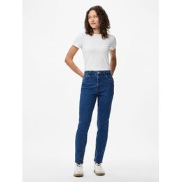 Pieces Jeans "Pcbella" - Tapered fit - in Blau - 55% | Gr&ouml;&szlig;e W26/L32 | Damenjeans