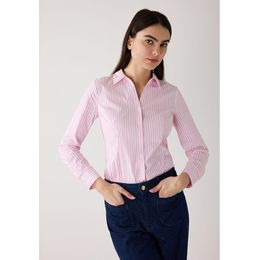 More & More More & More Bluse in Rosa/ Wei&szlig; - 56% | Gr&ouml;&szlig;e 44 | Damen-blusen