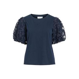 Vila Bluse "Vionesca" in Dunkelblau - 54% | Gr&ouml;&szlig;e S | Damen-blusen