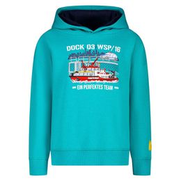 SALT & PEPPER Salt and Pepper Hoodie in T&uuml;rkis - 54% | Gr&ouml;&szlig;e 116/122 | Kinder-sweatshirts-jacken