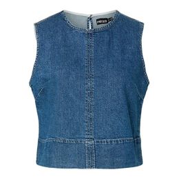 Pieces Jeanstop "Pcsilke" in Blau - 62% | Gr&ouml;&szlig;e XS | Damen-tops