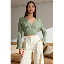 Trendyol Pullover in Gr&uuml;n - 60% | Gr&ouml;&szlig;e M | Damen-pullover-cardigans