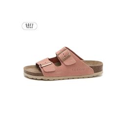 teegu Leder-Pantoletten in Rosa - 39% | Gr&ouml;&szlig;e 40 | Damen-pantoletten