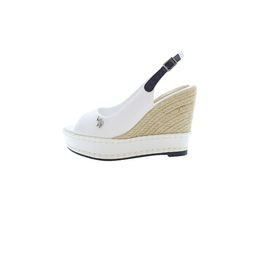 U.S. Polo Assn. Keilsandalen in Wei&szlig;/ Beige - 60% | Gr&ouml;&szlig;e 40 | Damen-sandalen