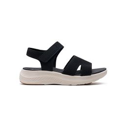 Foreverfolie Keilsandaletten in Schwarz - 58% | Gr&ouml;&szlig;e 37 | Damen-sandalen