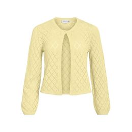 Vila Cardigan "Vidavie" in Gelb - 34% | Gr&ouml;&szlig;e M | Damen-pullover-cardigans